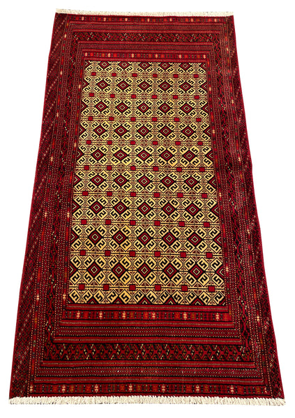 25673-Turkmen Hand-knotted/Handmade Persian Rug/Carpet Tribal/Nomadic ...