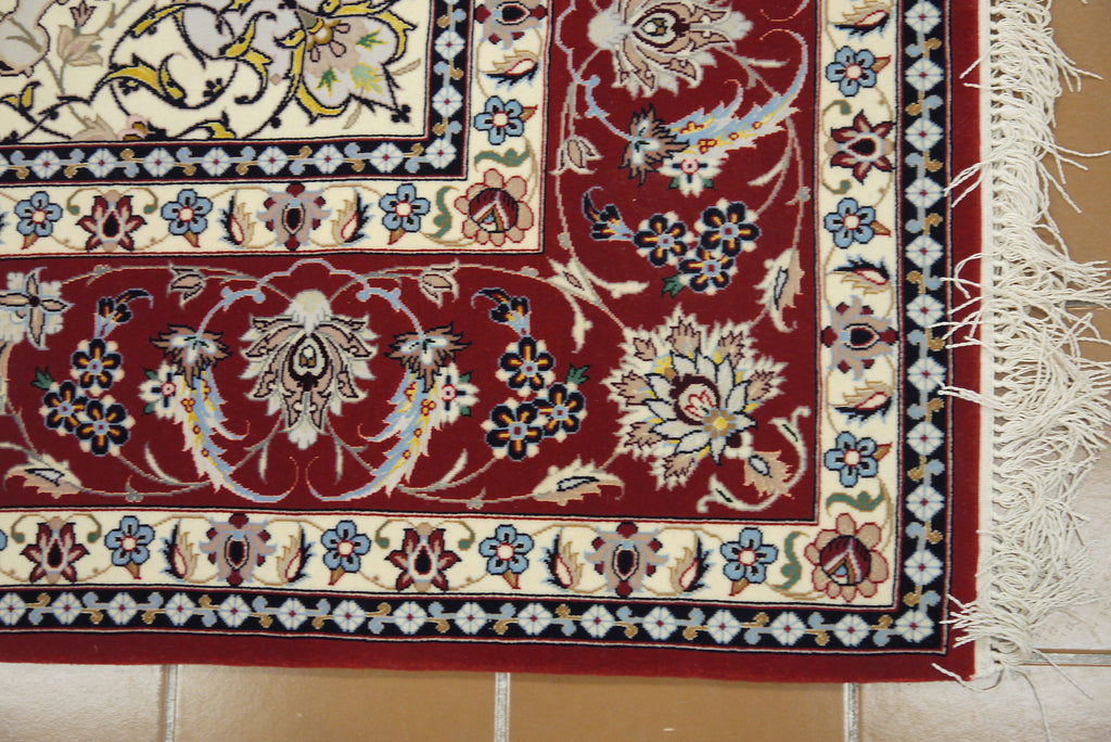 19781-Isfahan Hand-Knotted/Handmade Persian Rug/Carpet Traditional Aut ...
